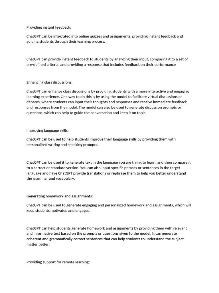 Providing Instant Feedback | PDF