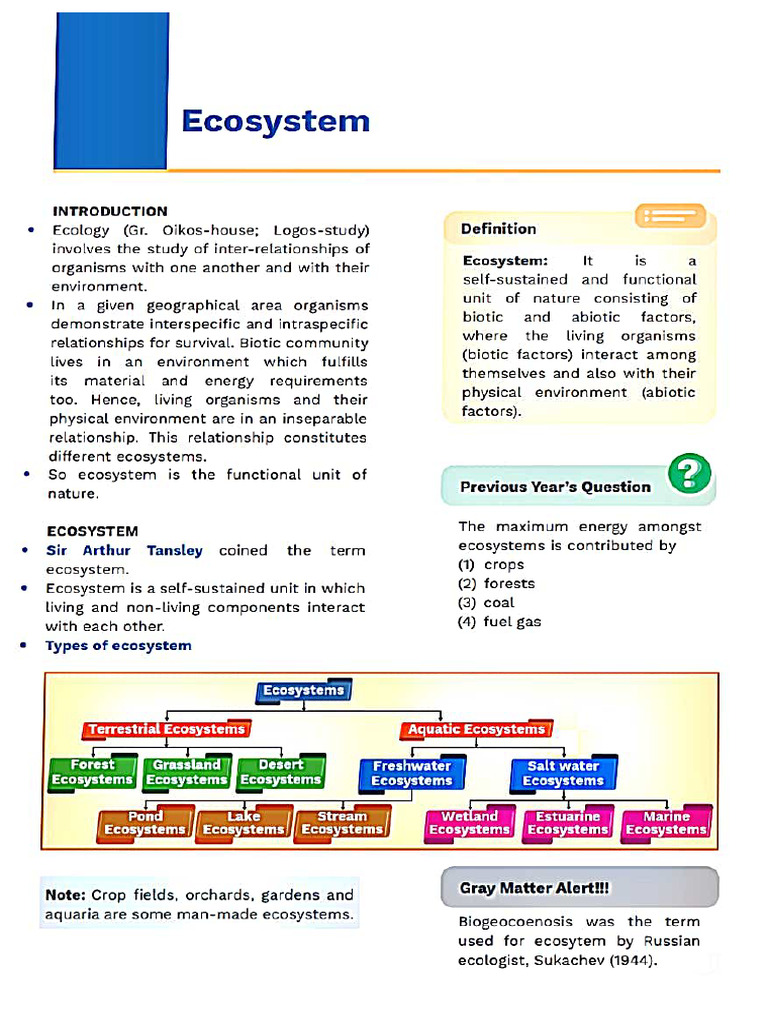 Ecosystem | PDF