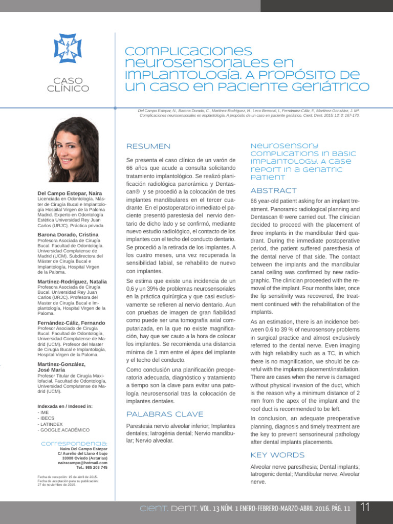 2 Complicaciones Neurosenso | PDF