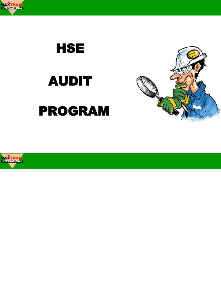 Hse Audit Program | PDF