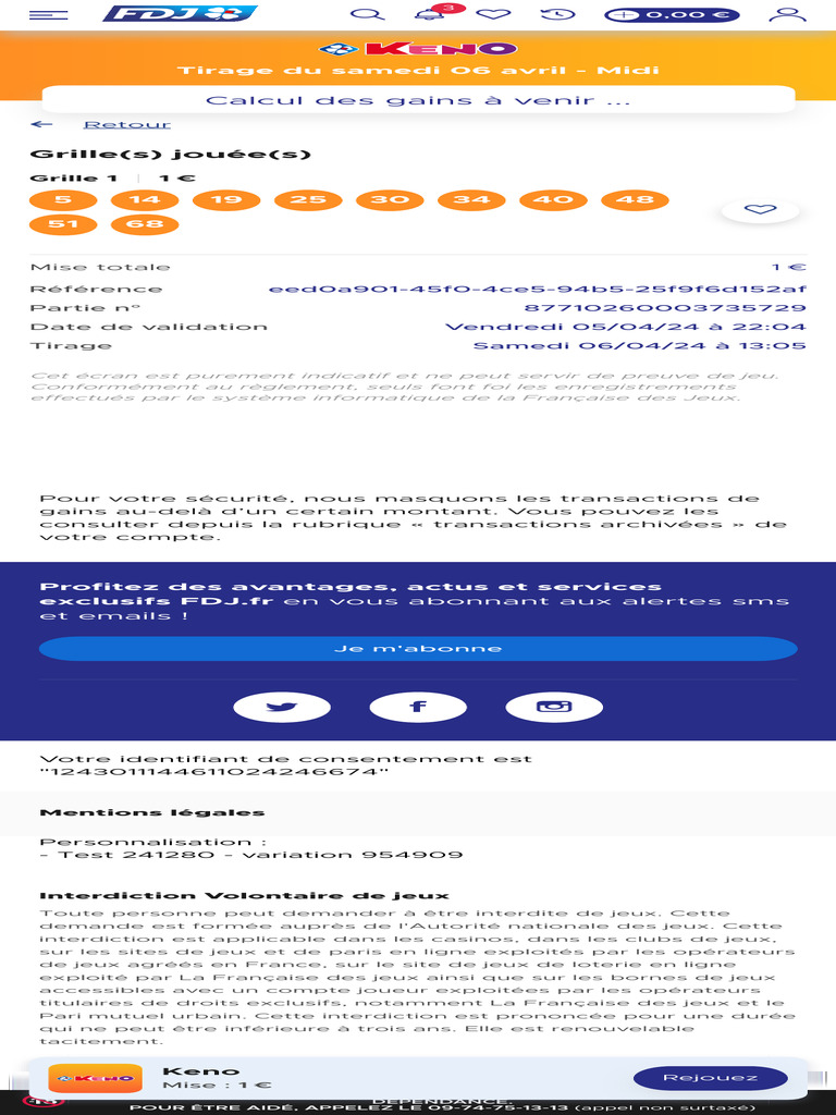 Mon Historique FDJ® | PDF