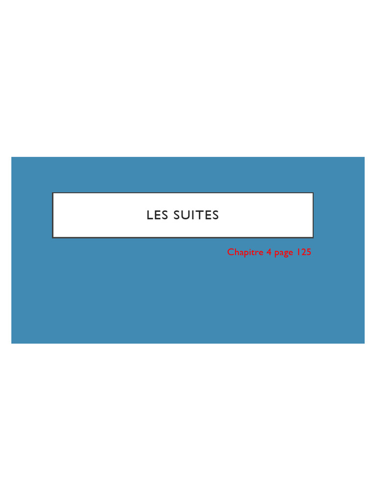 Suites 1 | PDF