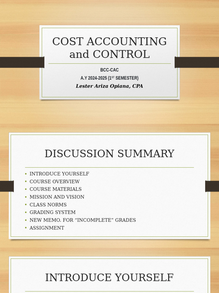 Cost Accounting and Control | PDF
