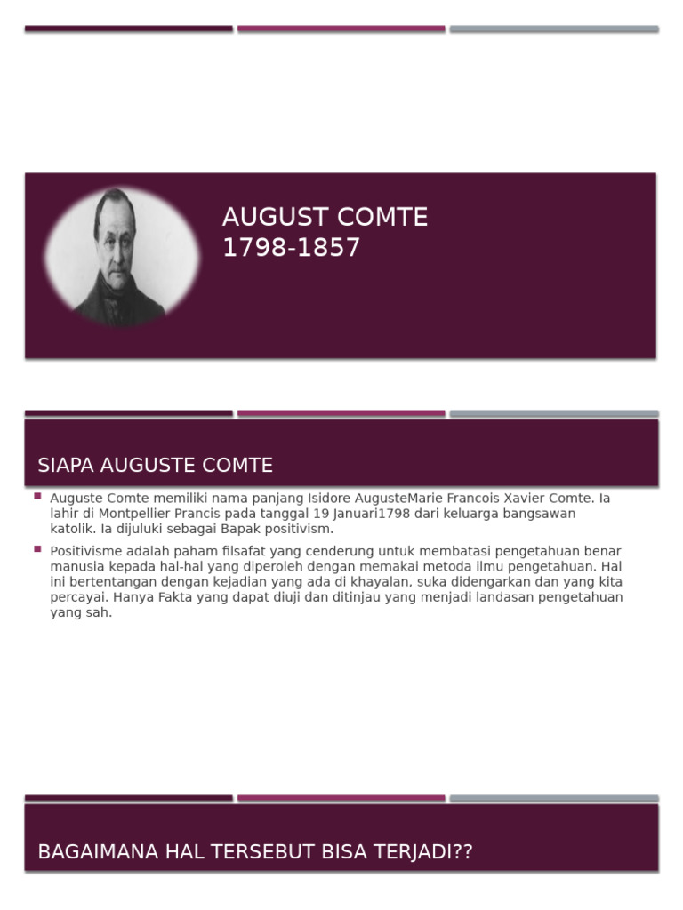 August Comte | PDF