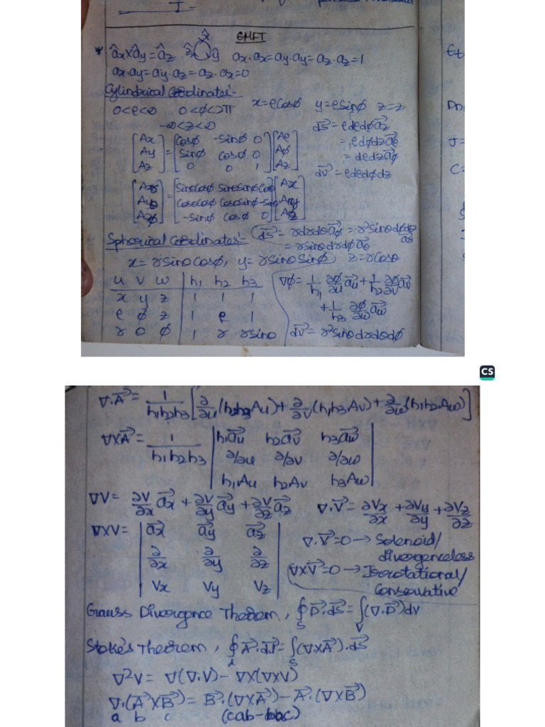 GATE EMFT SHORT NOTES | PDF