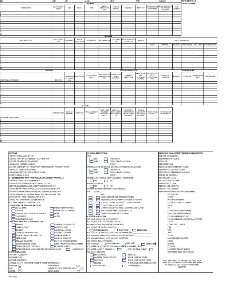Popcen Cbms Form 2-1 | PDF