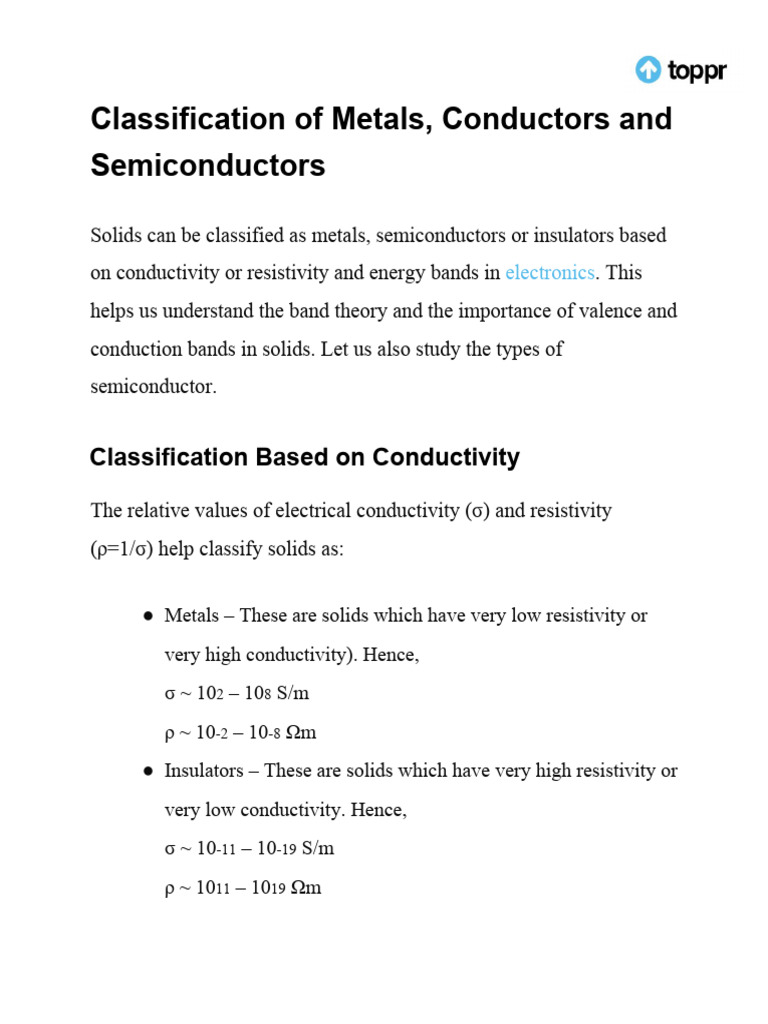 CBSE Class 12 Physics Chapter 14 Semiconductor Electronic Material Devices and Simple Circuits ...