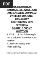 GTLE Past Questions for Teachers | PDF | Learning | Educational Assessment