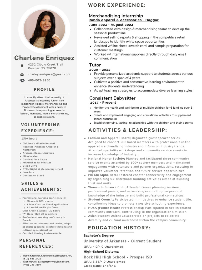 Charlene Enriquez Resume | PDF