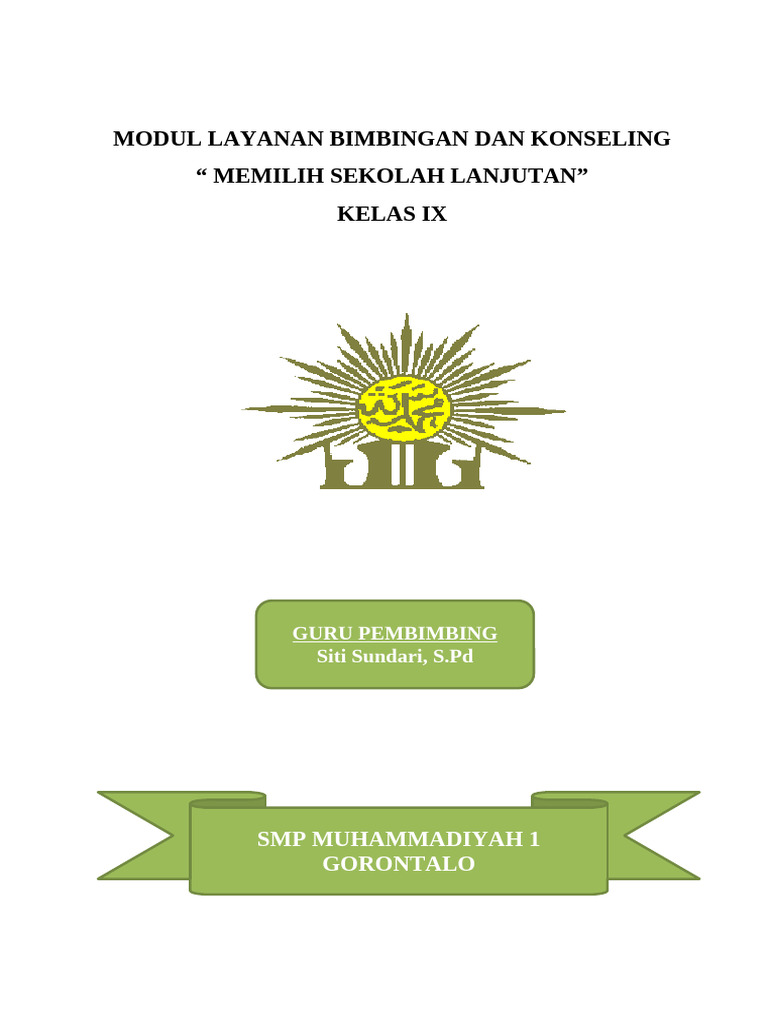 Modul Layanan BK | PDF | Karier & Perkembangan