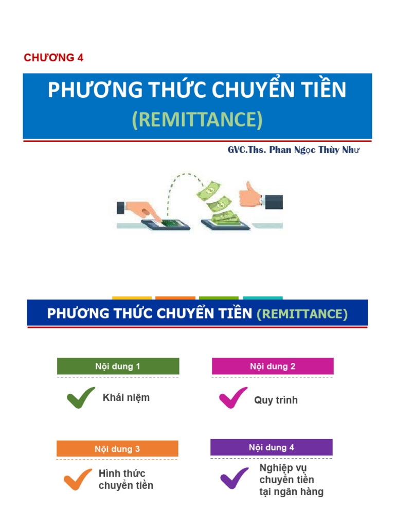 TTQT-C4-Phuong Thuc Chuyen Tien | PDF