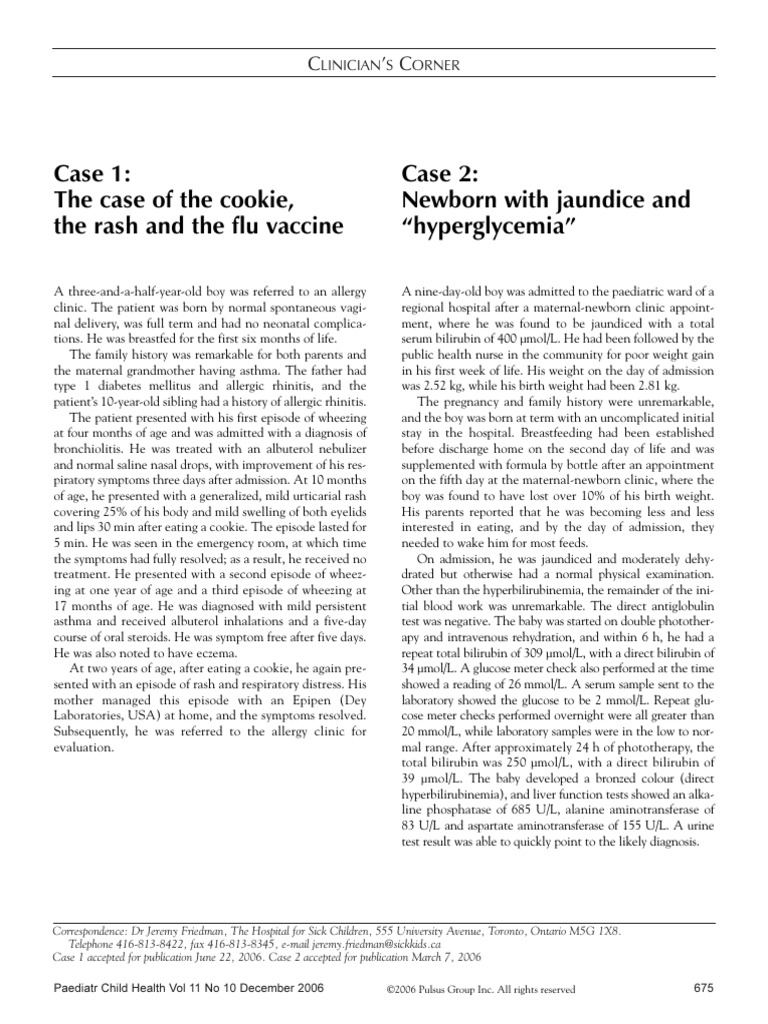 Case study on neonatal jaundice | PDF