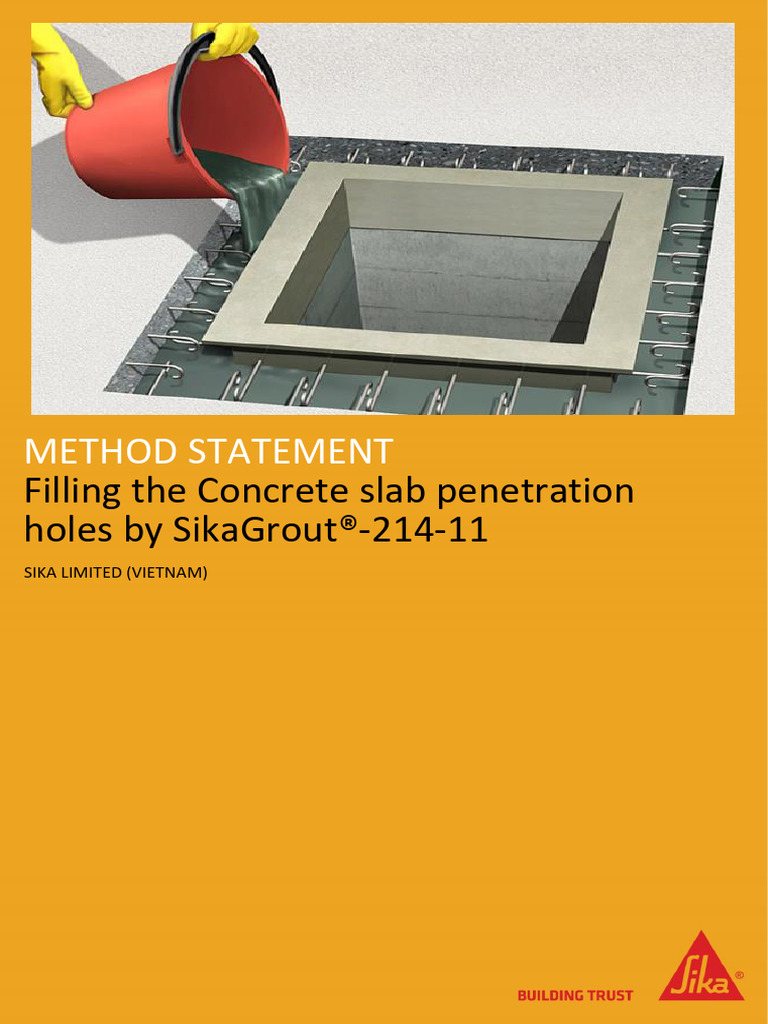 Sikagrout® 214-11 - Fill The Concrete Slab Penetration Holes Vietnam | PDF
