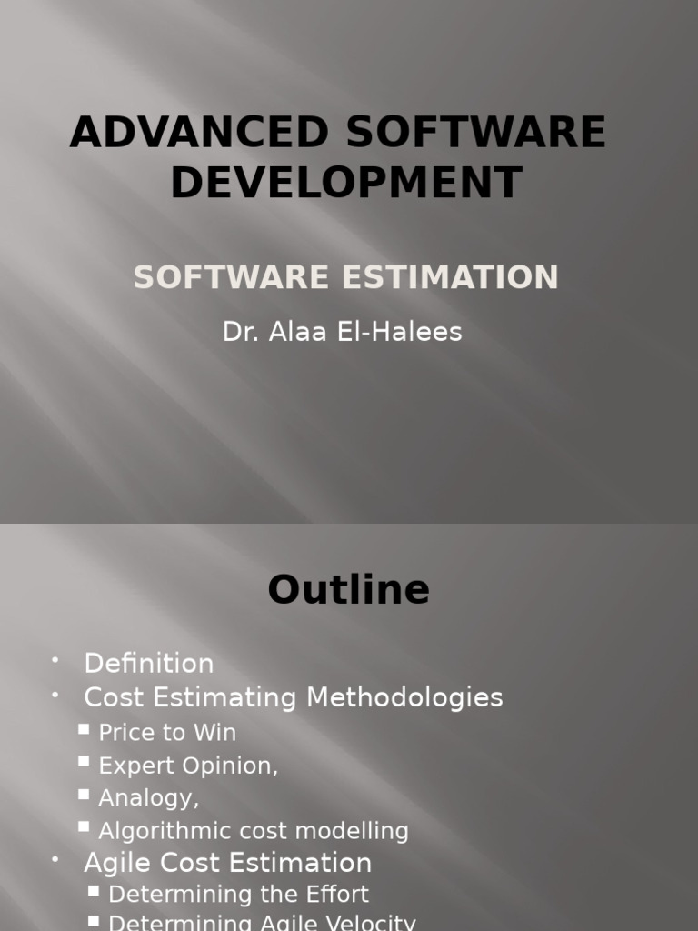 9 - Software Estimation | PDF