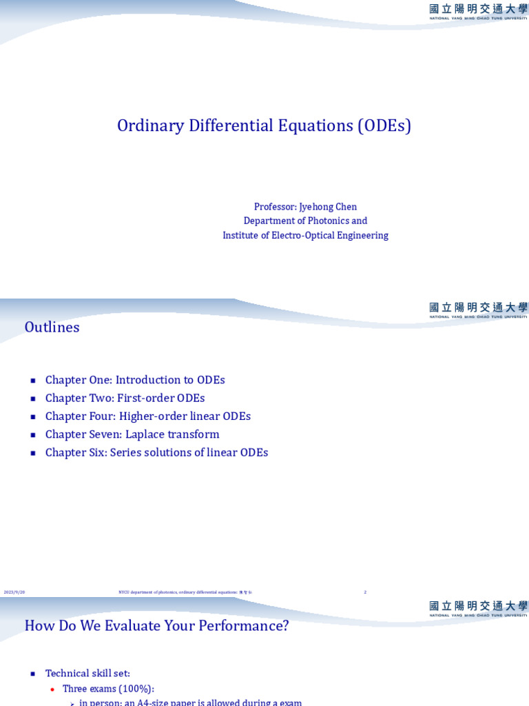 Ch01 Introduction To Differential Equations 2023 | PDF | Calculus | Science & Mathematics
