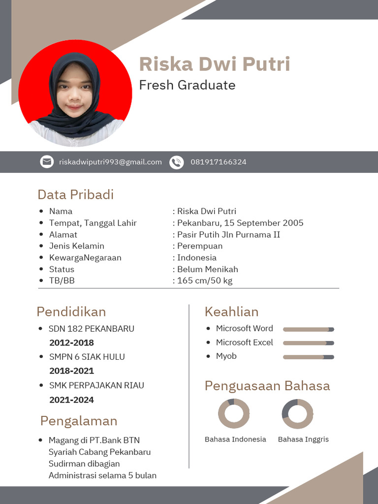 Cv Riska Dwi Putri | PDF