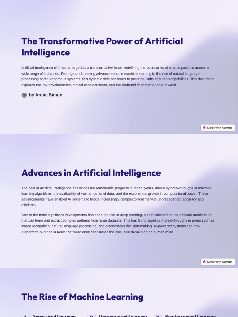 The Transformative Power of Artificial Intelligence | PDF