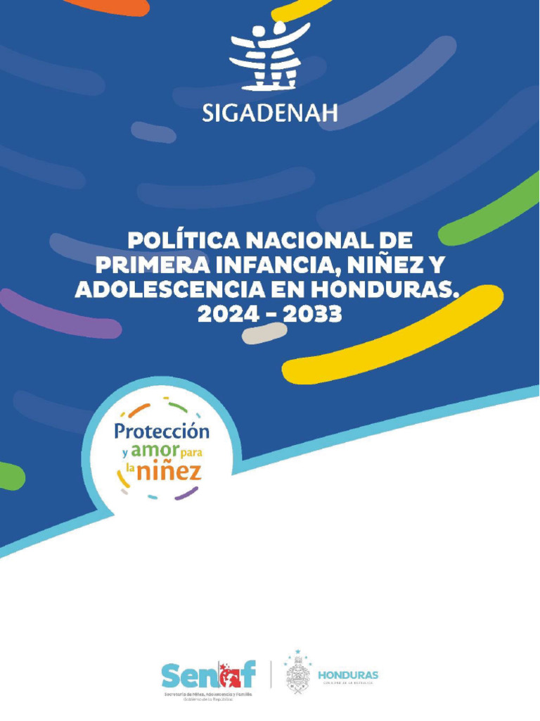 Politica Nacional Primera Infancia Niñez y Adolescencia en Honduras 2024-2033 | PDF