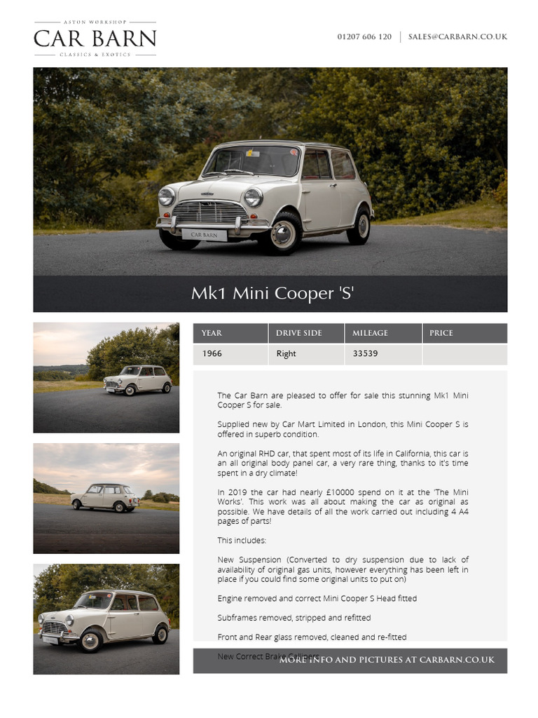 mk1 Mini Cooper 'S' | PDF