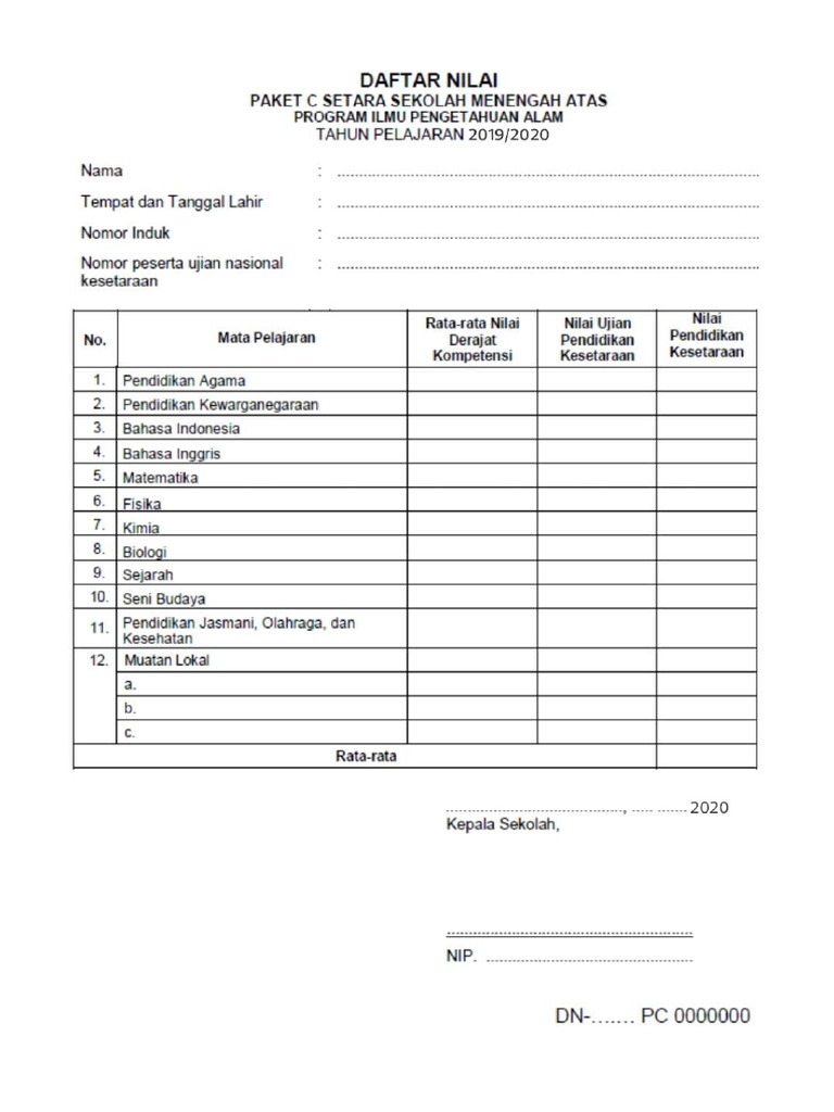 Blanko Paket C | PDF