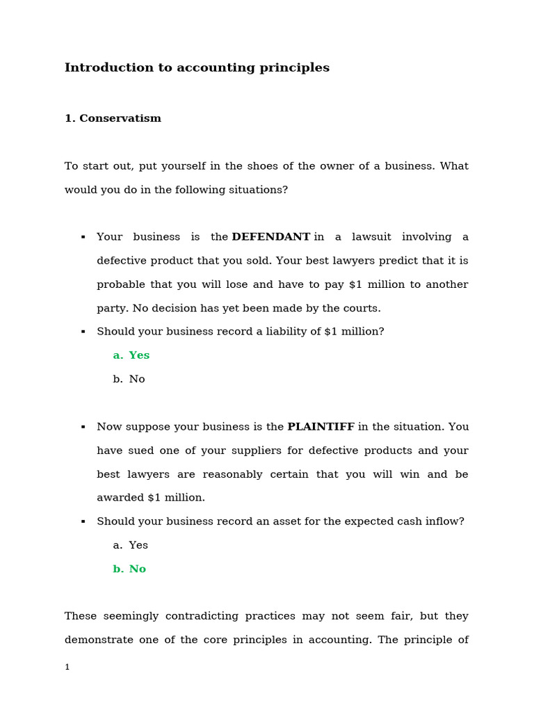 Accounting principles | PDF
