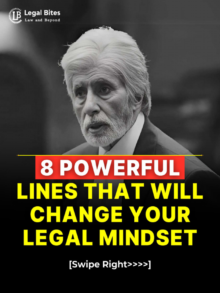 8 Powerful Lines That Will Change Your Legal Mindset | PDF