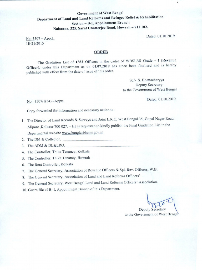 Gradation List of | PDF