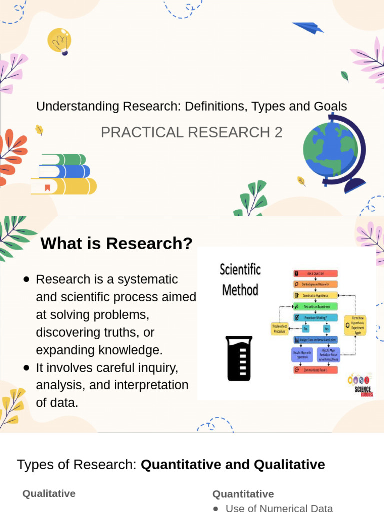 Practical Research 2: Understanding Research: Definitions, Types and ...