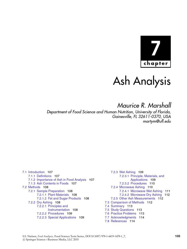 Ash Analysis | PDF