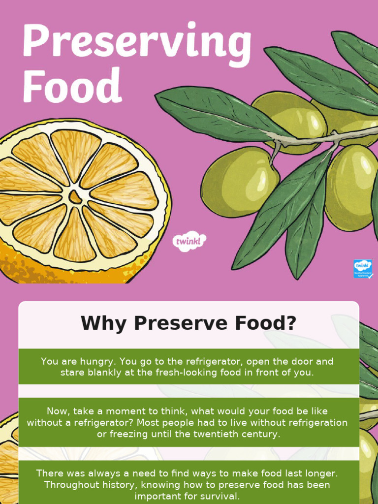 Au t2 S 1356 Preserving Food Powerpoint English Ver 2 | PDF