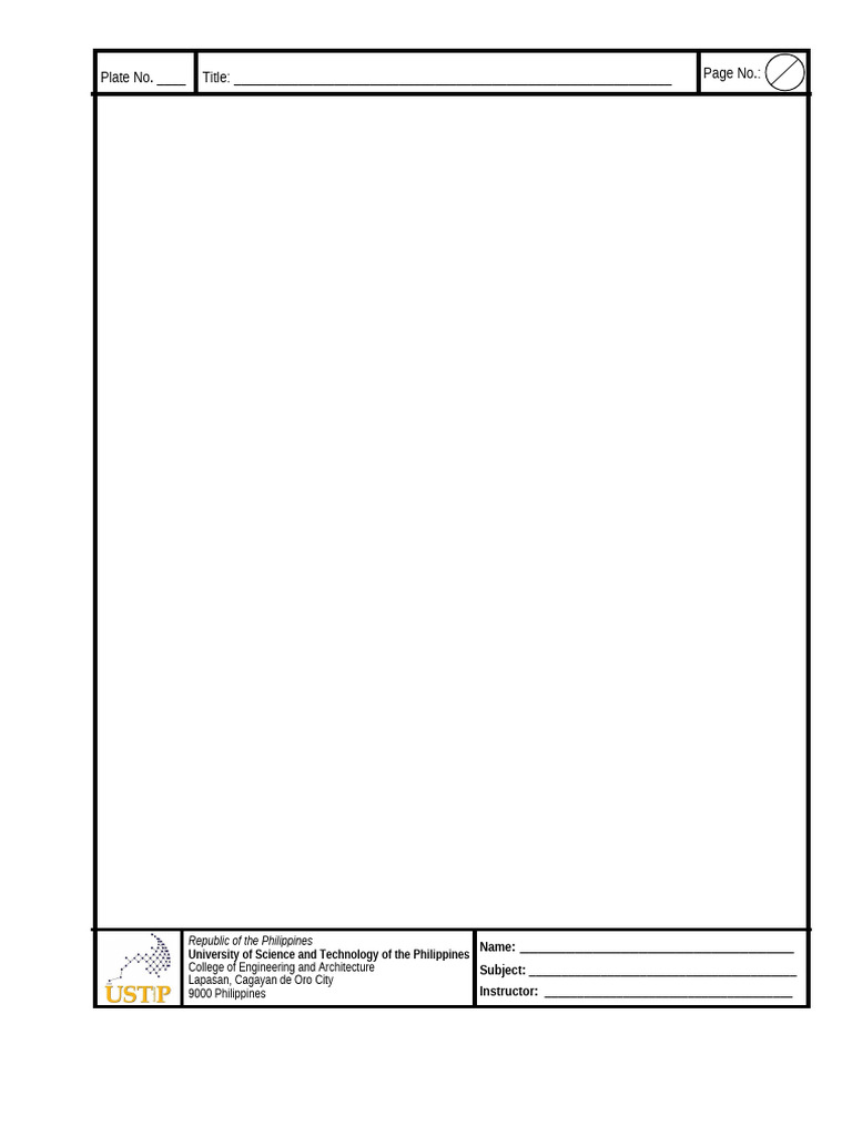 Plate Template | PDF