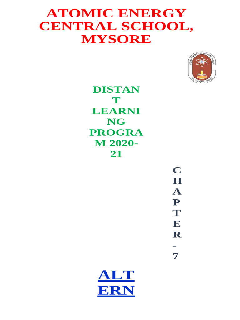 Class - 12 - Physics - Alternating Current PPT-1 of 3 | PDF