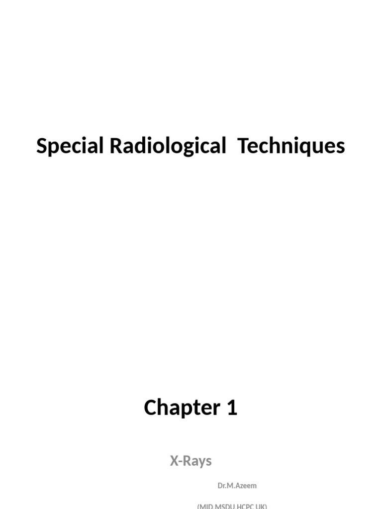 X Rays | PDF