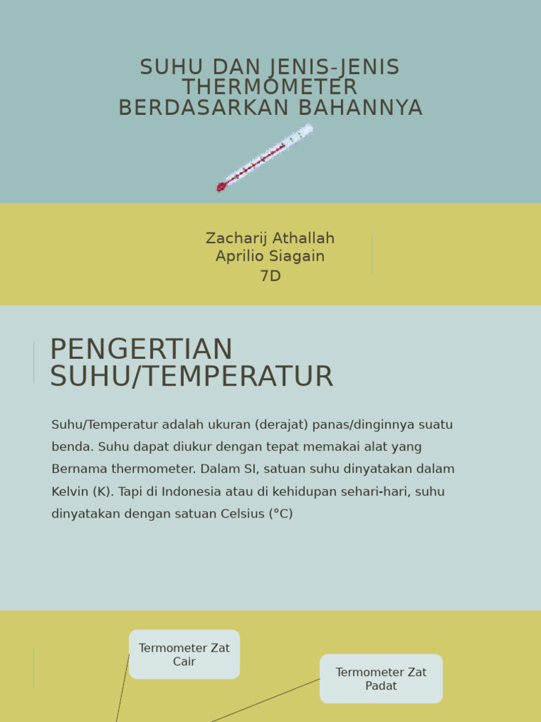 Suhu Dan Jenis-Jenis Thermometer | PDF
