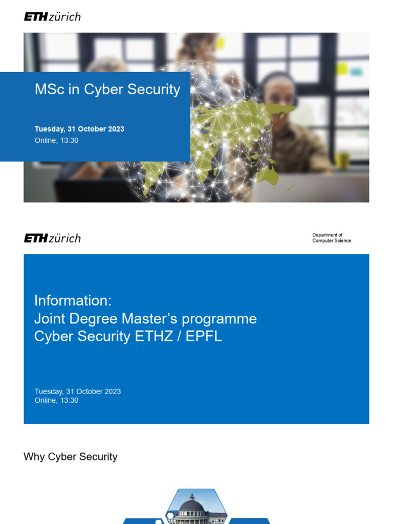 MSc in Cyber Security Program Overview | PDF | Master Of Science ...