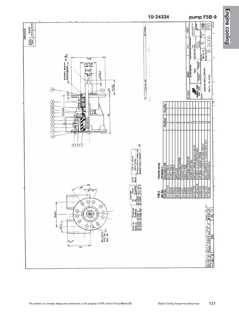SPX Johnson Pump 10-24334-01 Fip f5b-9 | PDF