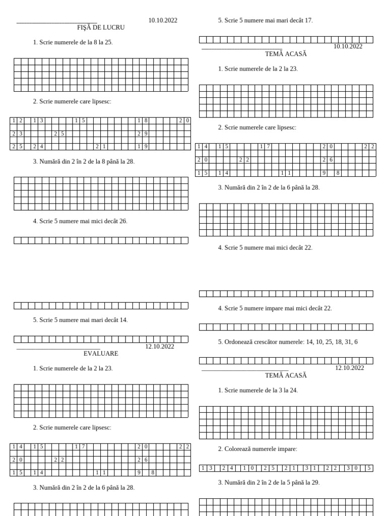 Tema Acasa Mate | PDF