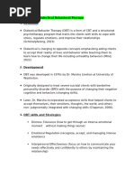 DBT Hierarchy of Treatment Targets | PDF