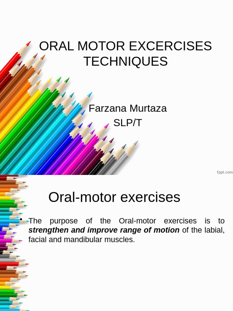 Oral Motor Exercise | PDF