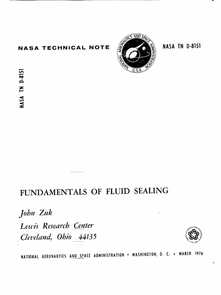 Fundamentals of Fluid Sealing | PDF | Fluid Dynamics | Fluid Mechanics