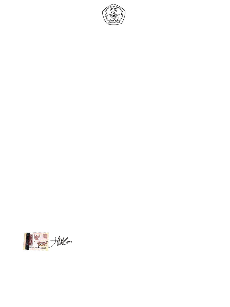 Template Pakta Integritas - Peserta Diseminasi PKG PJOK | PDF