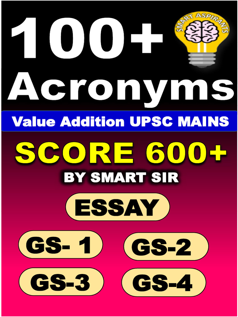 100+ Acronyms Keywords by Smart Sir Sample | PDF