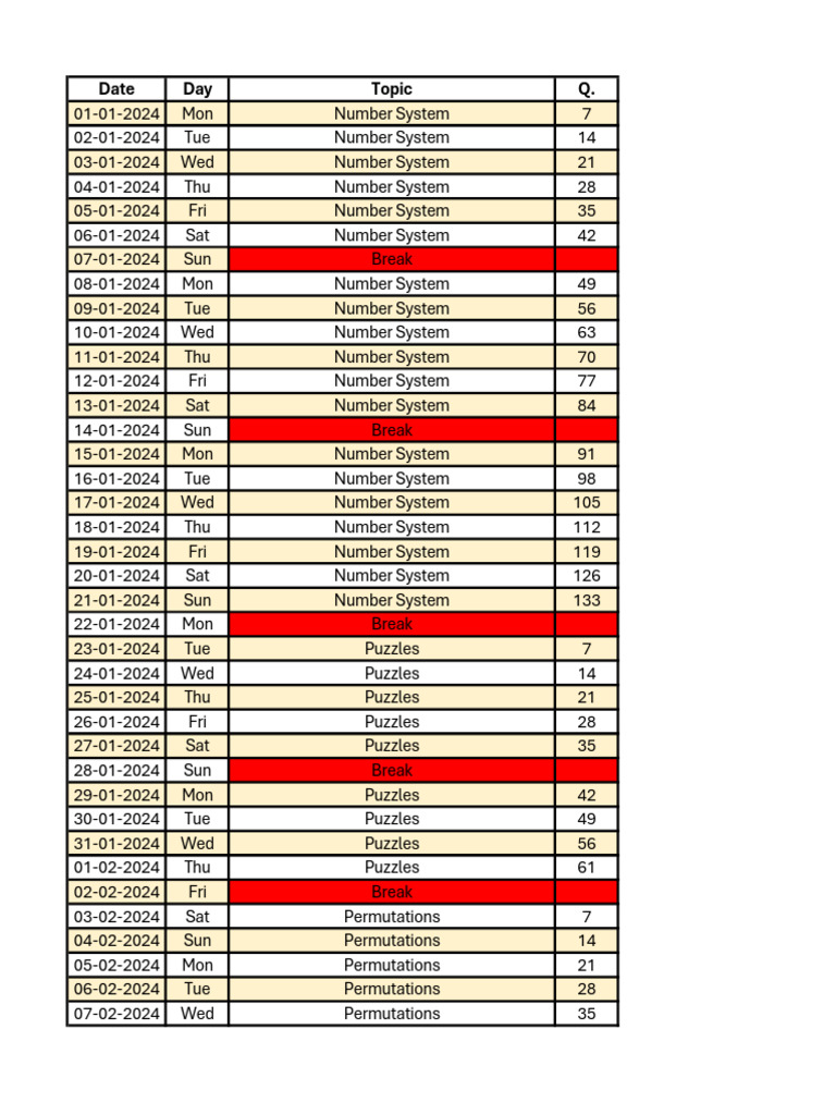 Corridor CSAT PYQ Series Planner | PDF
