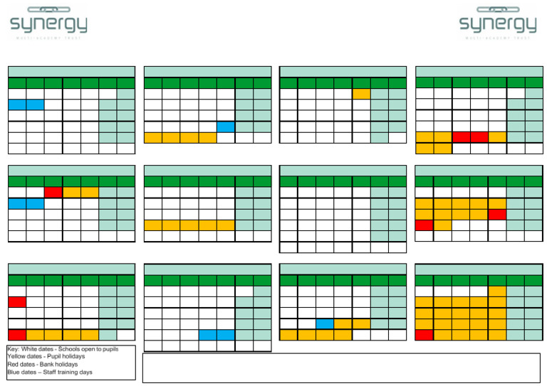 Synergy Calendar 2024 to 2025 | PDF