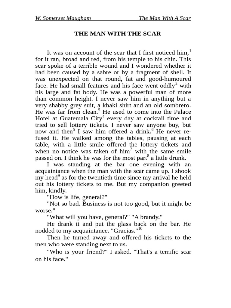 The Man With The Scar | PDF