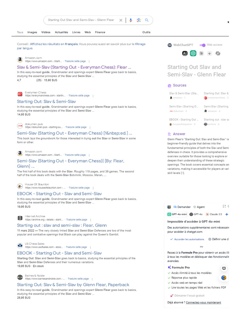 Starting Out Slav and Semi-Slav - Glenn Flear - Recherche Google 1 | PDF