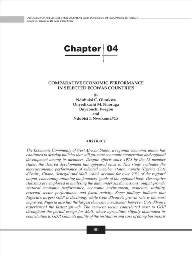 Olunkwa-Nnoruga - Iwegbu-Nwokoma - Comparative Economic Performance in ...