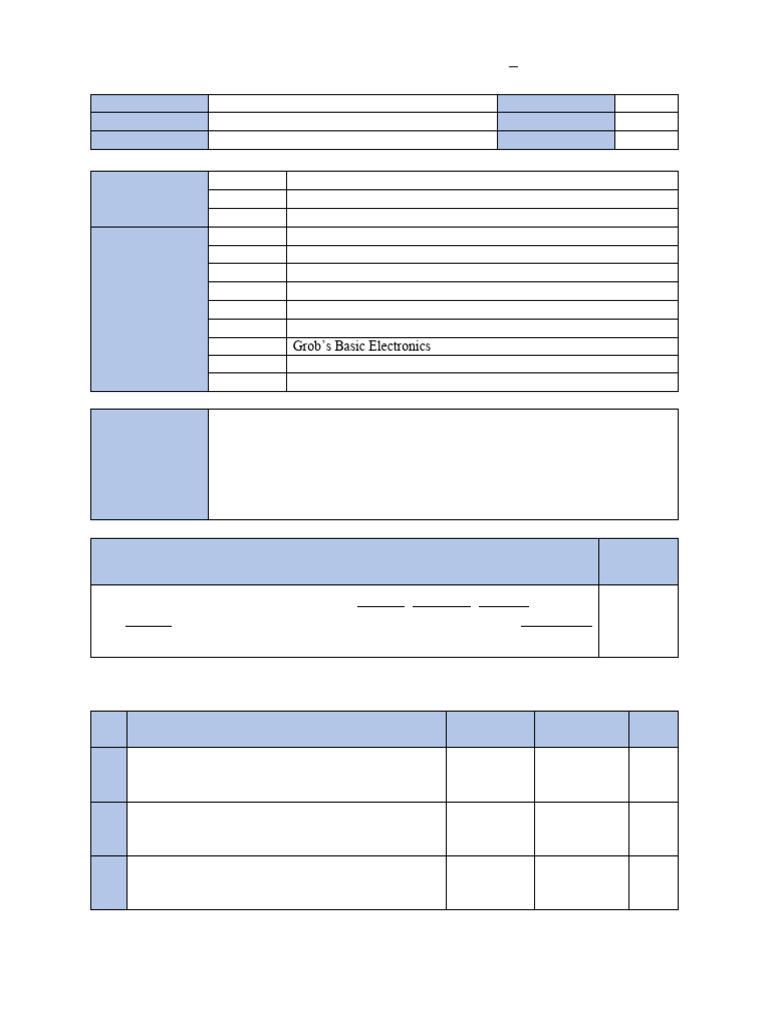 EDC Course Outlines | PDF