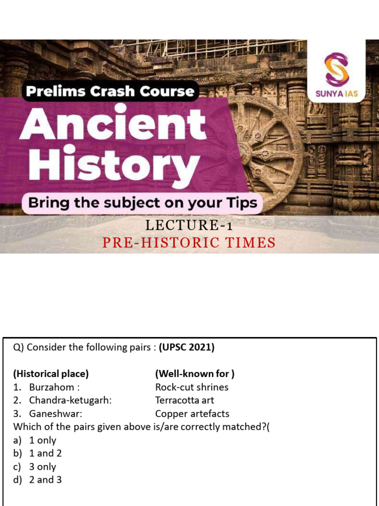 Class 01 Ancient History | PDF