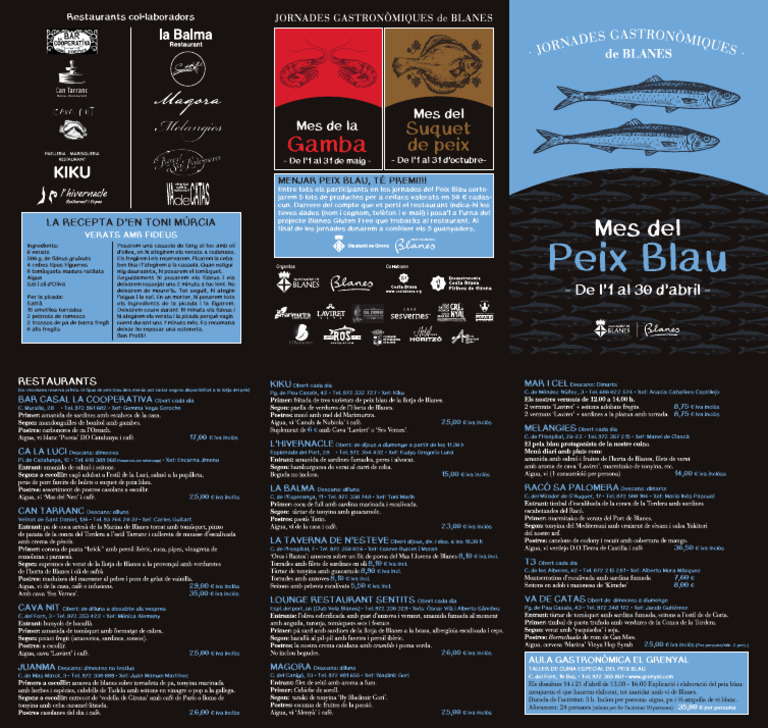 Jornades Peix Blau Blanes | PDF